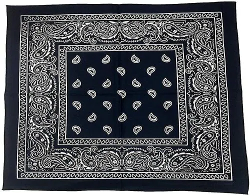 Buy De-Ultimate Men Black Printed Pure Soft Cotton Handkerchief Online ...