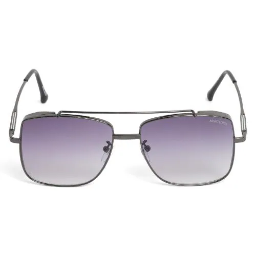 Buy MARC LOUIS Square Sunglasses With UV Protected Lens B80-413 GREY SG ...