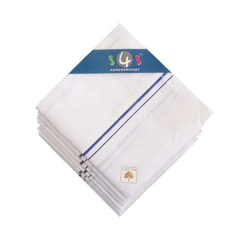Buy S4S 100% Cotton Pack of 6 Premium Handkerchiefs Hanky For Men ...