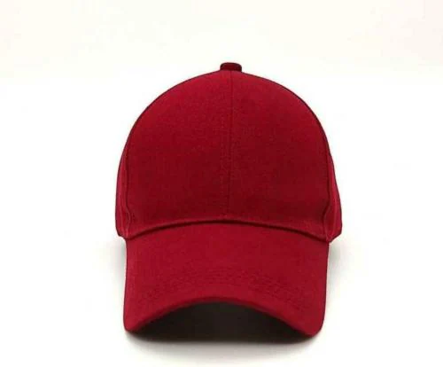 Buy Babji Maroon Plain Cotton Baseball Cap Online at Best Prices in ...