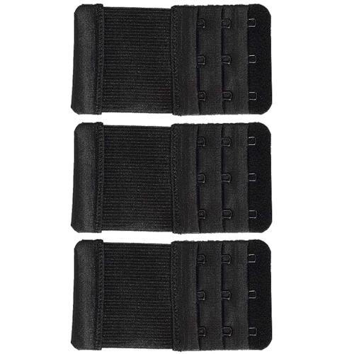 Buy SilkyWrap Black Women Bra Hook Extender 3 Hook 3 Rows Increase Band ...