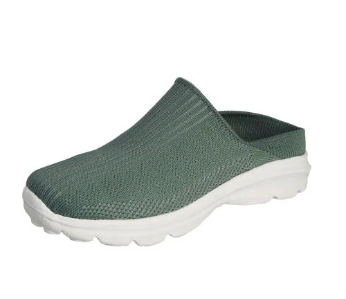 Buy Zappy Women Closed Round Toe Backless Comfortable Knitted Mules ...