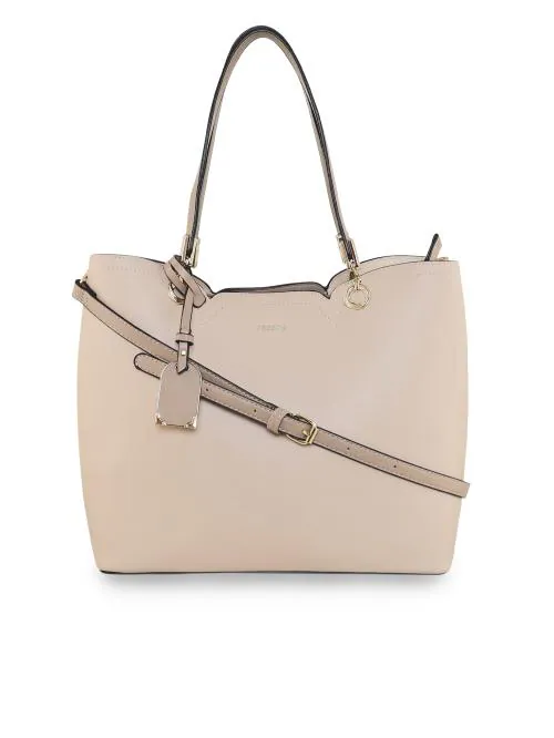 Buy ESBEDA Beige Color Structured Solid Handbag For Women Online at ...