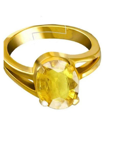Buy Ceylonmine Natural Yellow Sapphire Ring, Pukhraj Ring Online at Best Prices in India - JioMart.