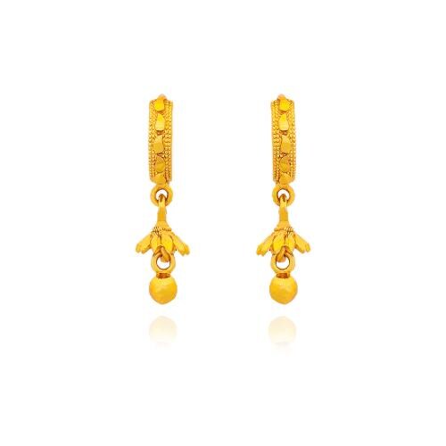 Buy arch fashion Traditional Glod Platted Bali Jumkhi Earring ERG 1859 Online at Best Prices in ...