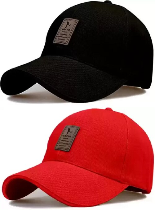Buy BIZOLO Baseball Black & Red Cap For Men And Women Online at Best ...