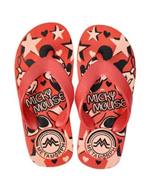 Buy RITA Kids Pink Mickey Mouse Slippers - (UK 2) Online at Best Prices ...