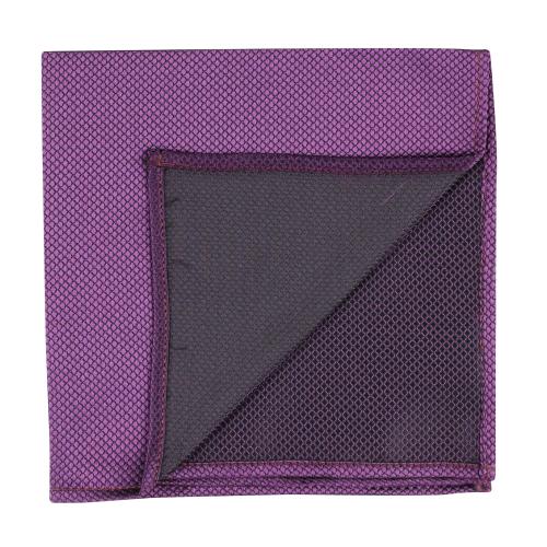 Buy Kavove The Elegant Self Checkered Purple Pocket Square For Men ...