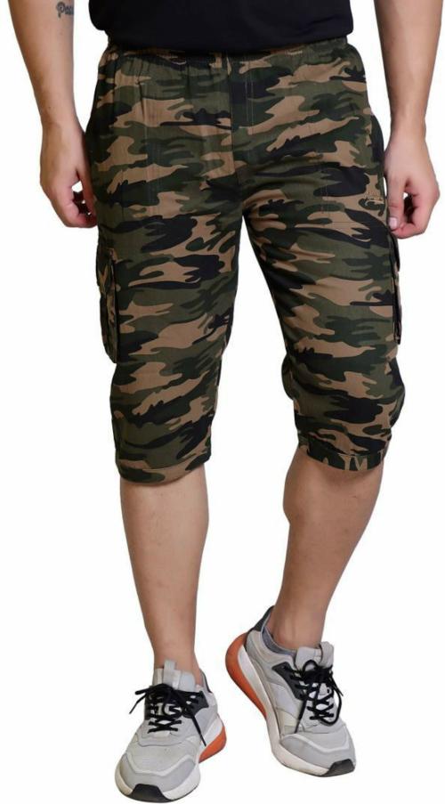 Buy US Raw Vintage Men Multicolor Self Design Cotton Blend Three ...