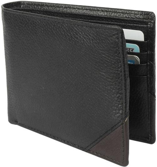 Leather Complex Men Black Rfid Wallet - JioMart