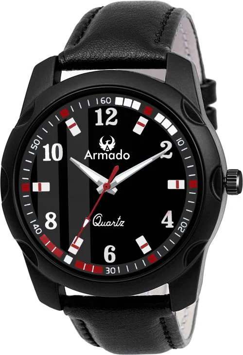 Buy Armado Analog Black Dial Black Strap Watch For Men (1512-Black ...