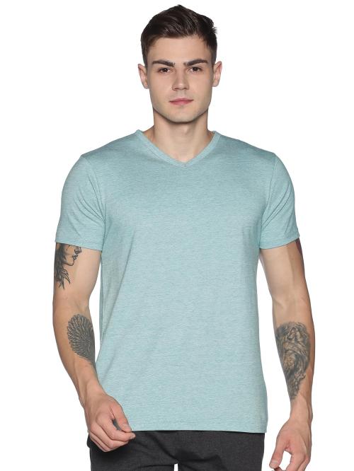 Buy Ecoline Clothing Men Jade Cotton V Neck Half Sleeve T-Shirt (Xl) Online at Best Prices in ...