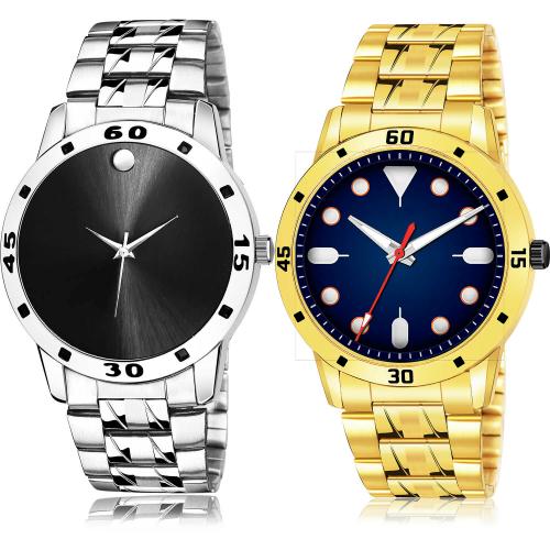 Buy NIKOLA Brand New Wrist Chain Watch And Gold Chain Silver And Gold ...