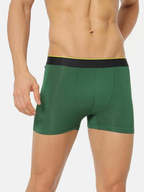 Buy Bummer Palms Green Solid Modal Trunks for Men Online at Best Prices ...