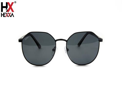 Buy HEXXA Fancy Polycarbonate Lens Metal Frame Round Sunglasses for Men ...