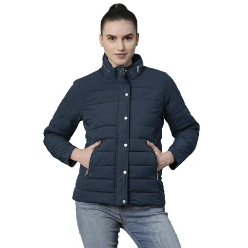 Buy Mode By Red Tape Women's Teal Padded Jacket Online at Best Prices ...