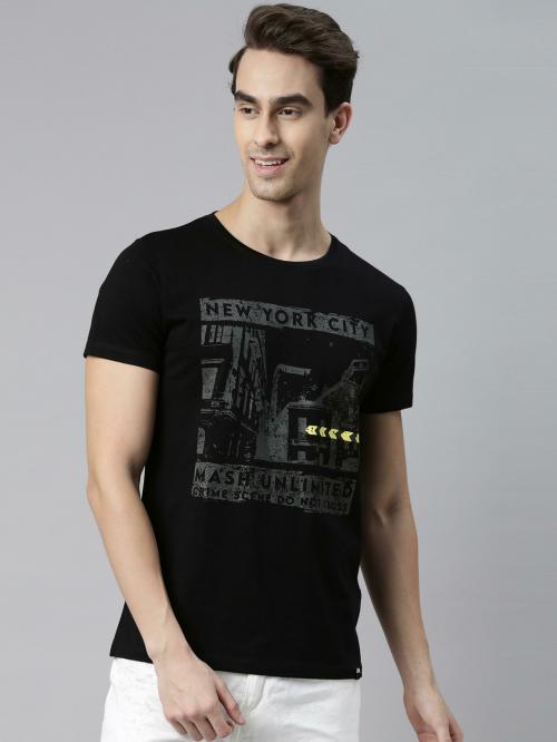 Buy MASH UNLIMITED Men's Round Neck Tshirt Online at Best Prices in ...