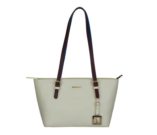 Buy Adamis Yolanda Off-White Shoulder Work Bag Online at Best Prices in ...