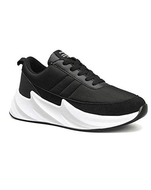 Buy YSCROWD Men's Sneakers Stylish Casual Shoes (Black) Online at Best ...