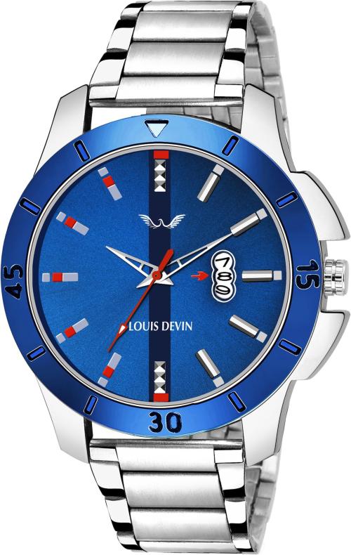 Buy Louis Devin Analog Blue Watch For Men (Ld-Bu085-Blu-Ch) Online at ...