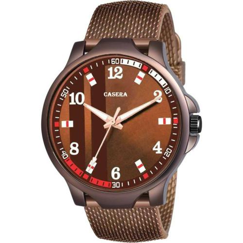 Buy Casera Brown Rubbers Strap Analog Watch for Men (Pack of 1) Online ...