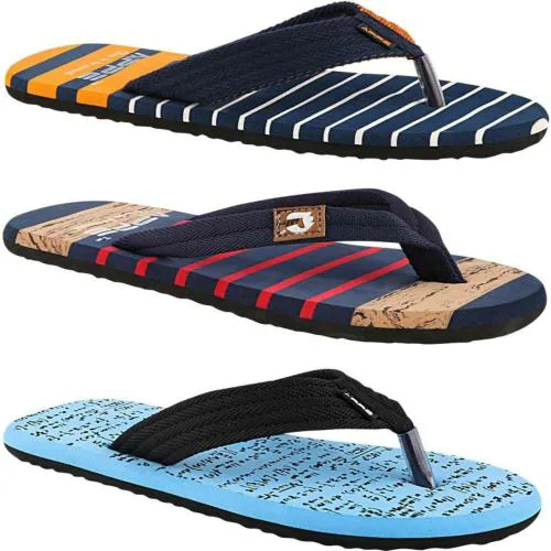Buy APPE Men Slipper, FLIP FLOP, CHAPPAL daily wear Orange Navy Combo ...