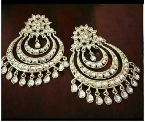 Buy Manath Ethnic Kundan Jhumka Earrings for Girls and womens Alloy ...