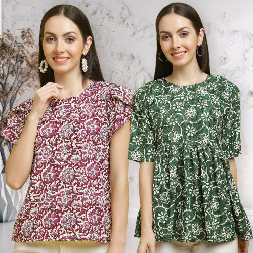 Buy Poshyaa Premium Trendy Tops & Tunics For Women - Pack of 2 Online ...