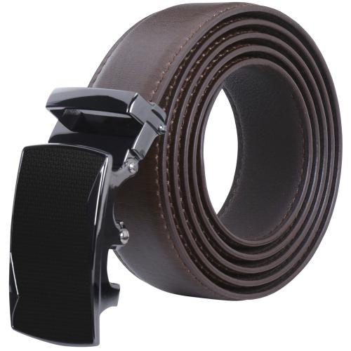 Buy Labnoft Men's Pu Leather Auto Lock Belt (Brown) Online at Best ...