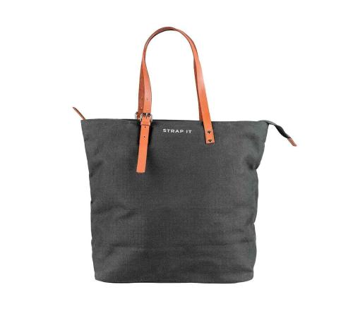 Buy MY STRAP IT RIZ Tote Bag in heavy duty premium Canvas with Genuine ...