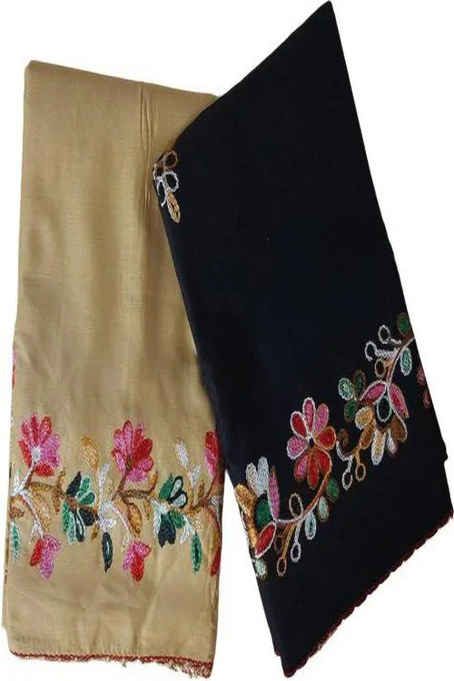 Buy Ebadat Rayon Embroidered, Solid, Self Design Women Dupatta Online ...