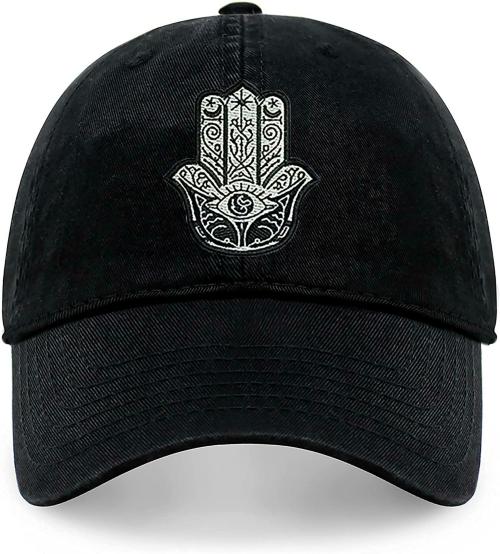Buy ZIPPER-G Unisex Black Embroidered Cotton Baseball Cap (Free Size ...