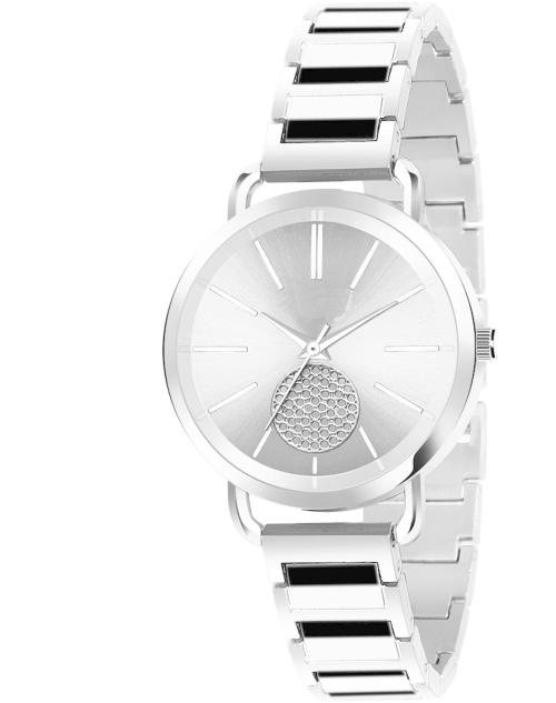 Buy Stojira Analog Silver Dial Silver Strap Wrist Watch For Women And ...