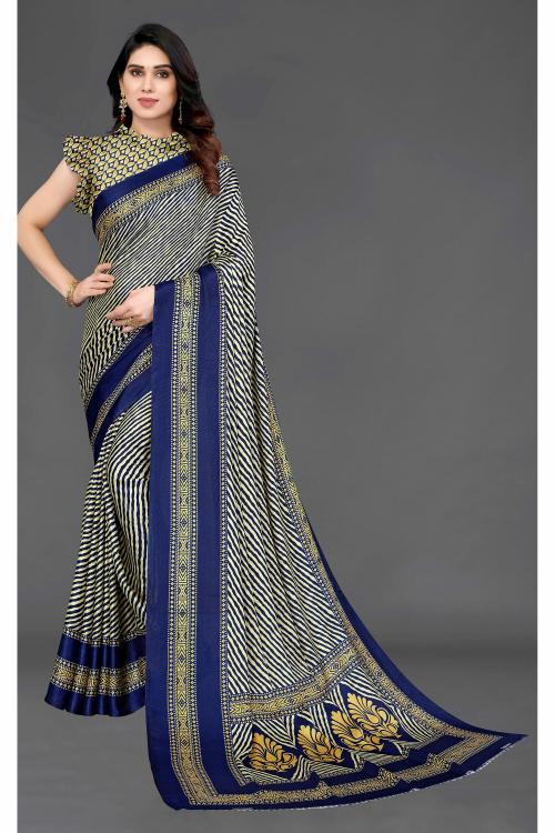 Buy SAREYA VEELA Bollywood Women Red and Yellow Chiffon Sarees Online ...