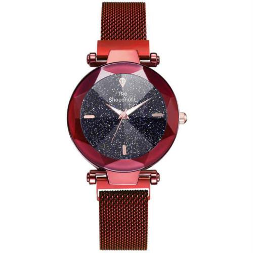 Buy The Shopoholic Analog Red Dial Red Strap Watch For Women Online at ...