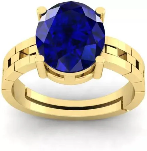 Buy Chopra Gems & Jewellery Brass Original Blue Sapphire Stone (Men and ...