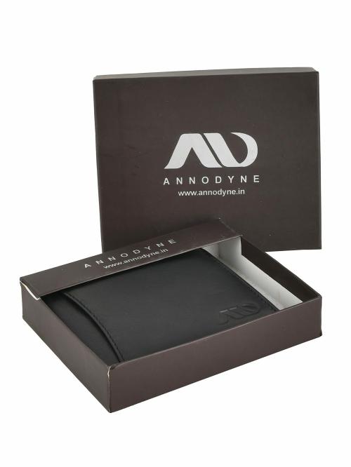 Buy ANNODYNE Leather Designer Log Wallet for Men Wallet (Black) Online ...