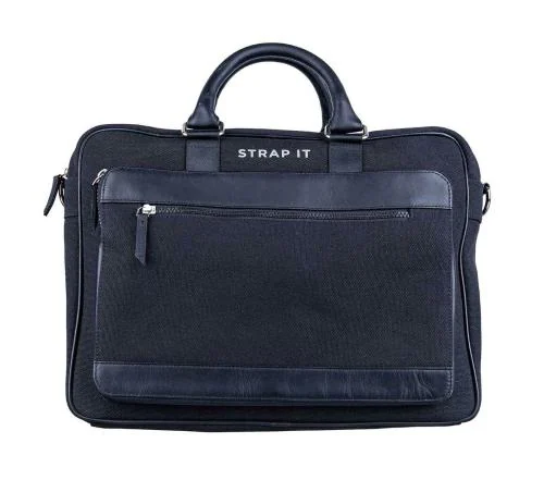 Buy MY STRAP IT Henry 14 Inch Canvas Laptop Messenger Organizer Bag ...