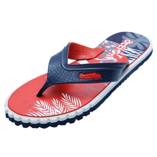 Buy ACTION Red N.Blue Men's Flip Flops Online at Best Prices in India ...