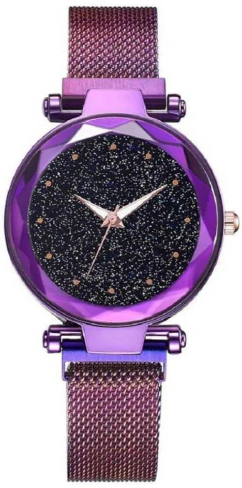 Buy JAPAN SHOP Analog Black Dial Purple Strap Watch For Women Online at ...