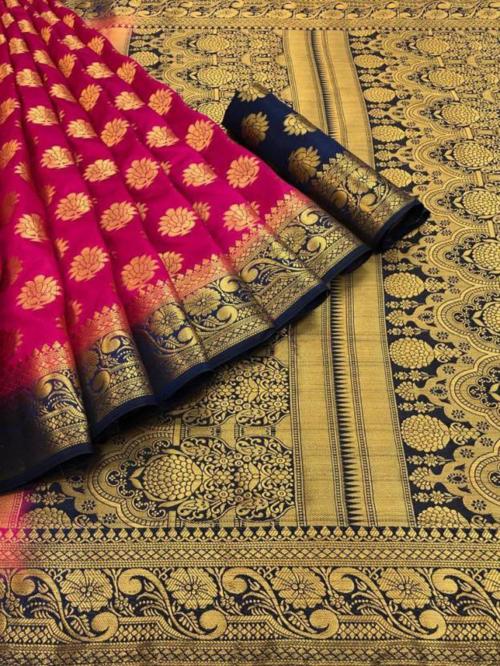 Buy Mansh the stylo..Women Light Blue Woven Art Silk Banarasi Saree ...