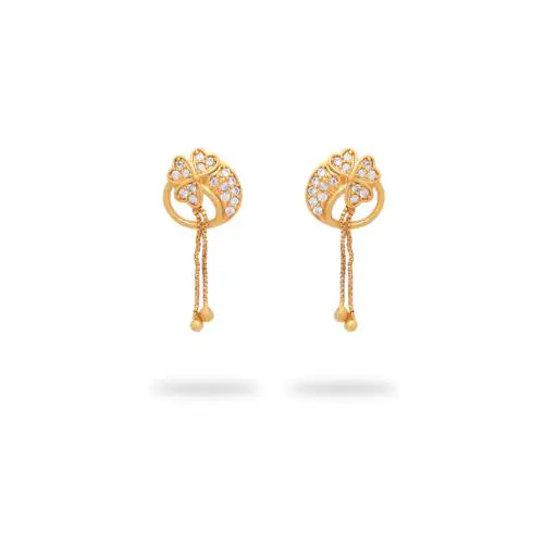 Buy arch fashion Traditional South Screw Back Zircone Earring ERG 1594 ...