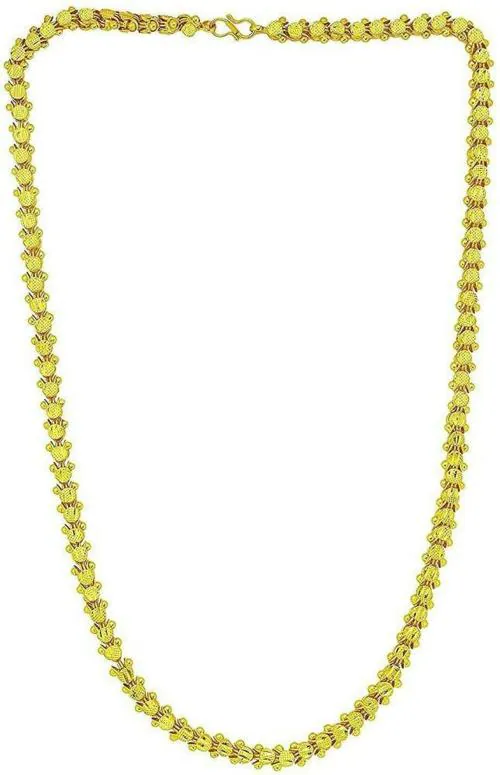 Buy Memoir Gold Plated Brass Gajra flower design Chain Men and Women ...