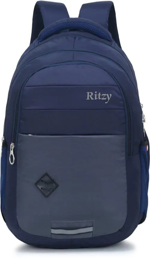 Buy RITZY Medium 40 L Backpack Neavy (Blue, Grey) 40 L Laptop Backpack (Blue, Grey) Online at ...
