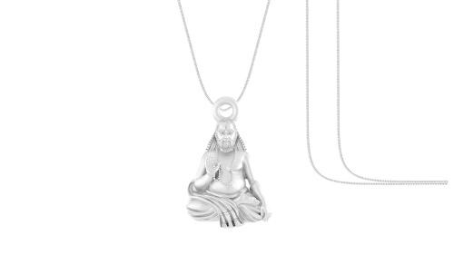 Buy Akshat Sapphire Pure Silver Spiritual Raghavendra Swamy Suitable ...
