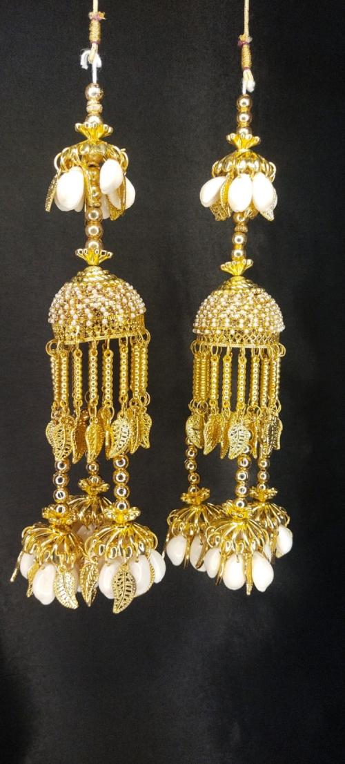 Buy KSK.KALIRA Brass Gold-plated Kalire (Pack of 2) Kaleera Online at ...