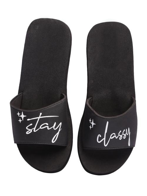 Buy Appitite Black Comfortable EVA Sliders for Men Online at Best ...