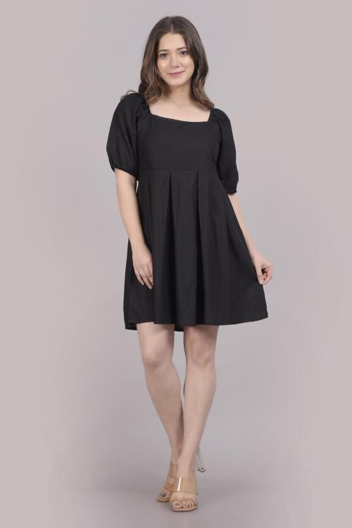 Buy Manojava Women Black Solid Viscose Rayon Bodycon Dress (L) Online ...