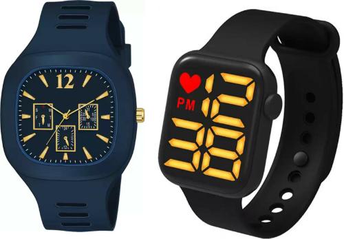 Buy Blutech Analog Black Dial Black Strap Watch For Girls And Boys ...