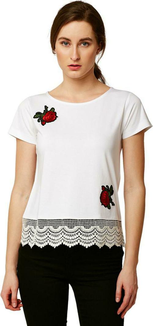 Buy Miss Chase Women White Solid Cotton Single Top Online at Best Prices in India - JioMart.